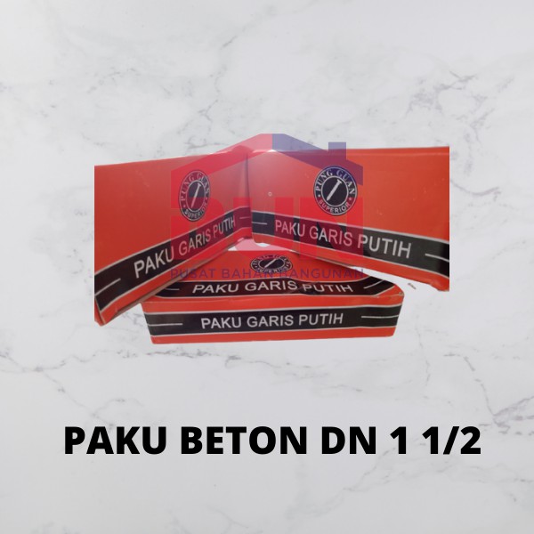 Jual Paku Beton DN 1-1/2inci 3,6CM/Paku Garis Putih Harga Per Kotak ...