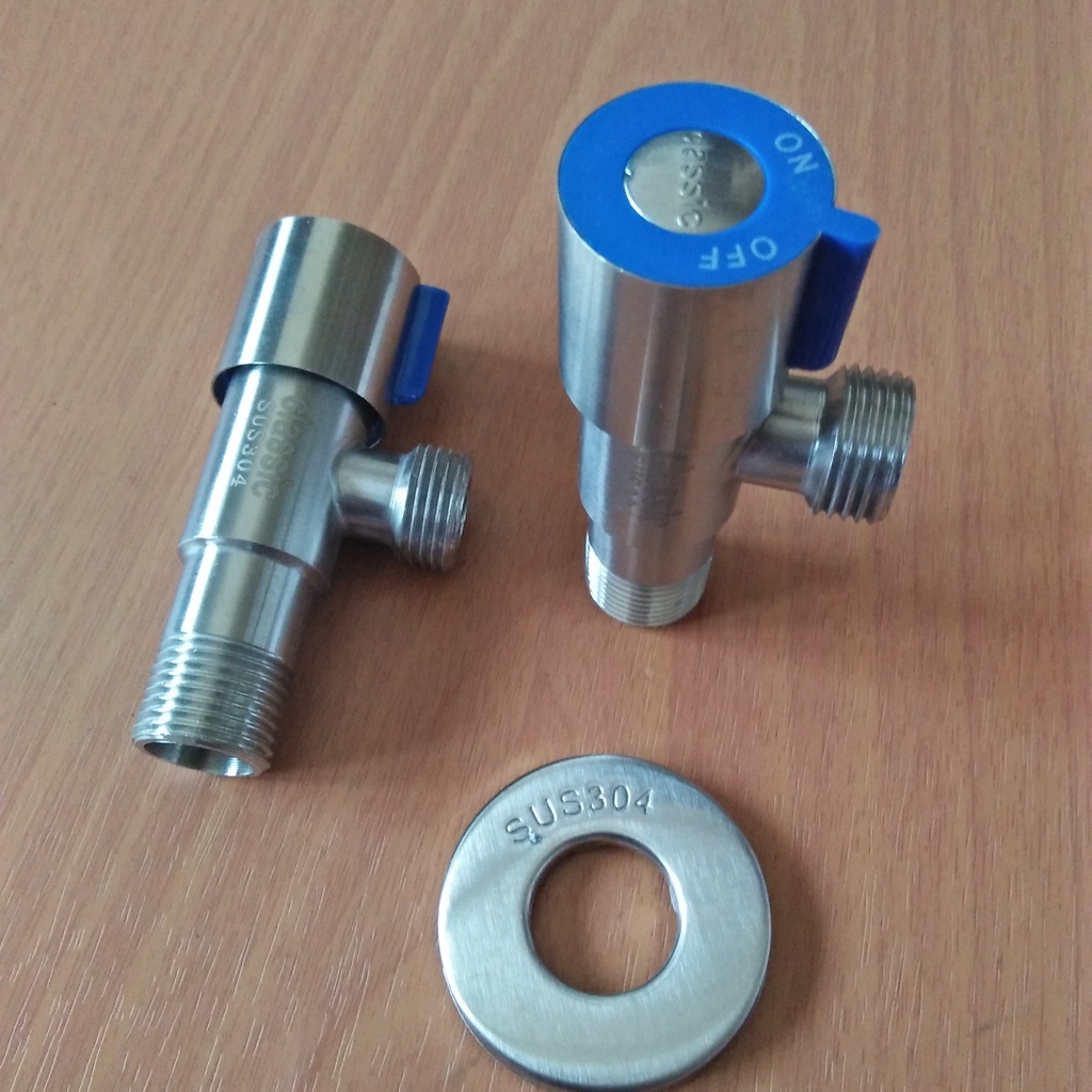 Jual Stop Kran Single Kran Wastafel Kran Shower Dan Closet Duduk Stainless 1/2 inc | Shopee ...