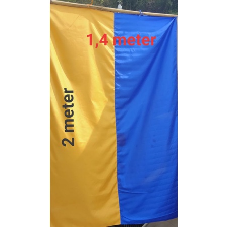 Jual BENDERA BRIGEZ BIRU KUNING 2 METER X 1,4 METER | Shopee Indonesia
