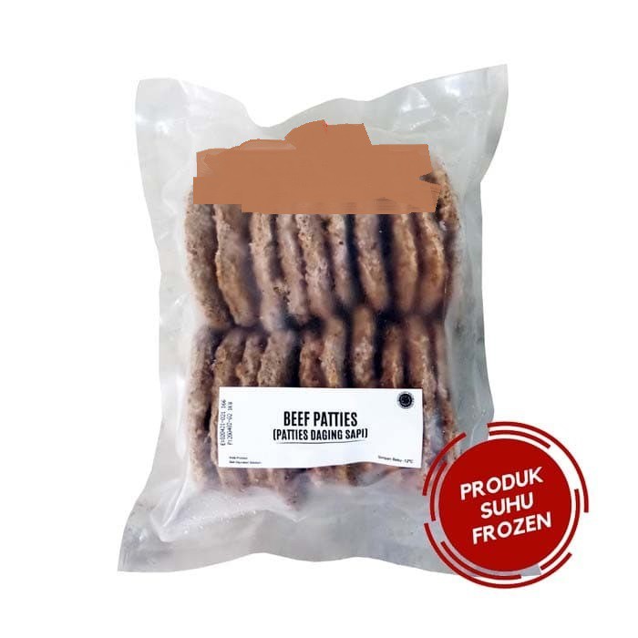 Jual DAGING BURGER BEEF PATTIES 1 KG - BURGER BEEF PATTY FROZEN HALAL ...