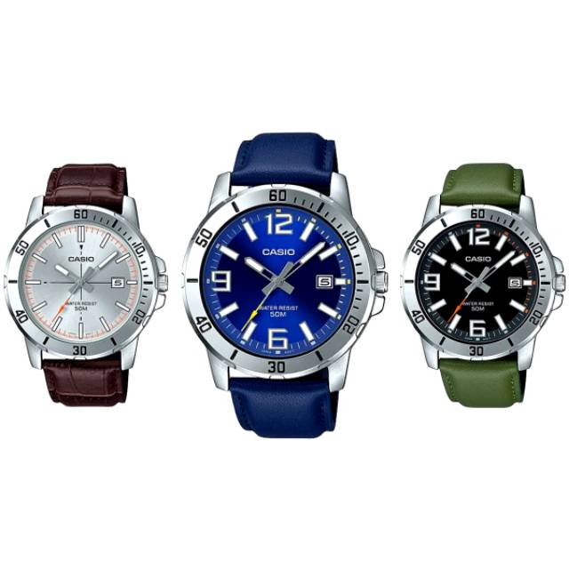 Jual Jam Tangan Pria Casio MTP-VD01L Series Original MTP-VD01L 2B,3B,8E ...
