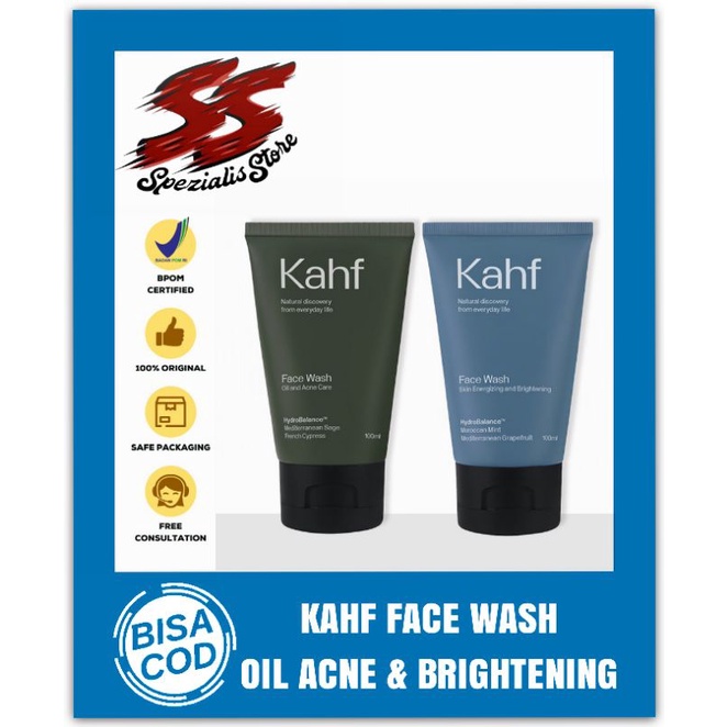 Jual Kahf Face Wash Skin Energizing Brightening & Oil Acne Care 100ml ...
