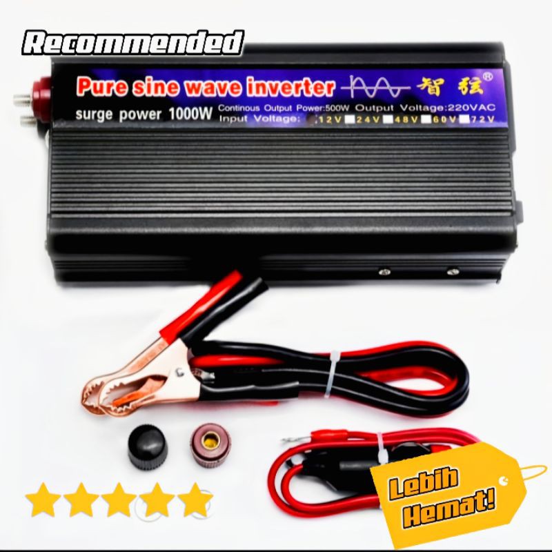 Jual Inverter Pure Sine Wave DC 12V to AC220V 1000W | Shopee Indonesia