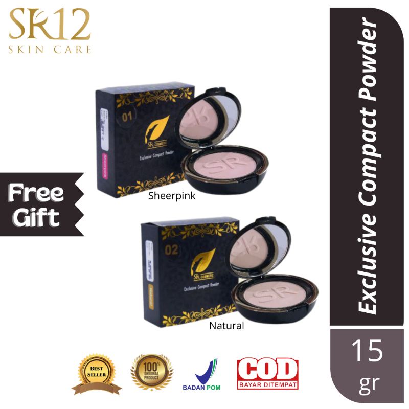 Jual Exclusive compact powder sr12 Bedak tahan lama Mencerahkan dan ...