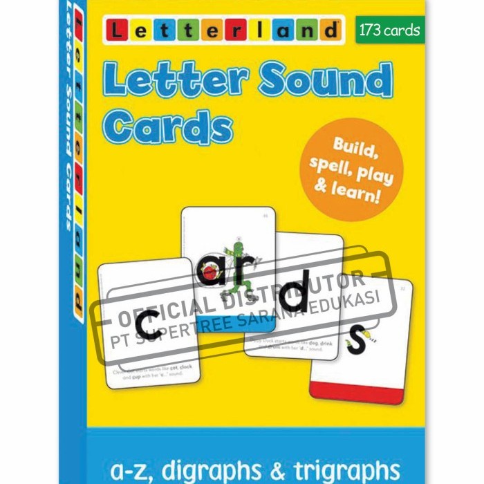 Jual Letterland Letter Sound Cards ( 173 Cards ) | Shopee Indonesia