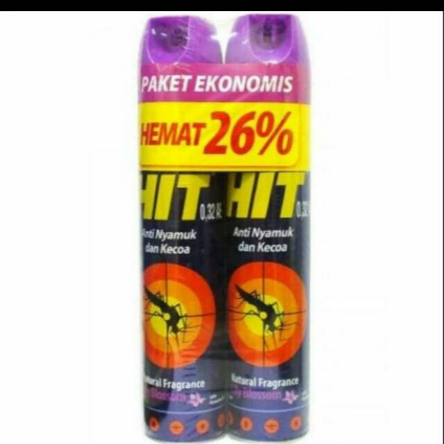 Jual Hit obat nyamuk spray aerosl lily blosson 600 ml beli 1 gratis 1 ...
