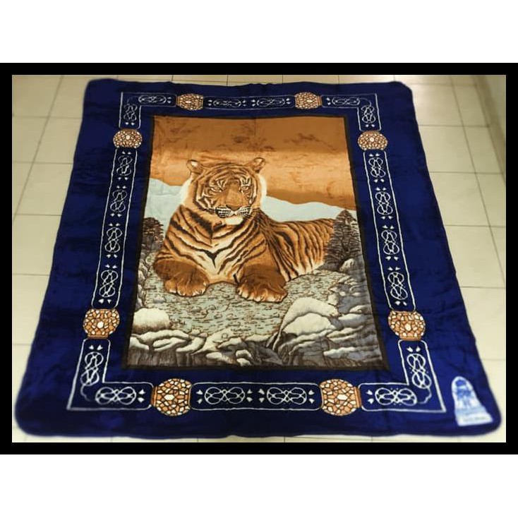 Jual vqp2 selimut bulu halus tebal macan (cardinal) 220 x 240 cm uvj4 ...