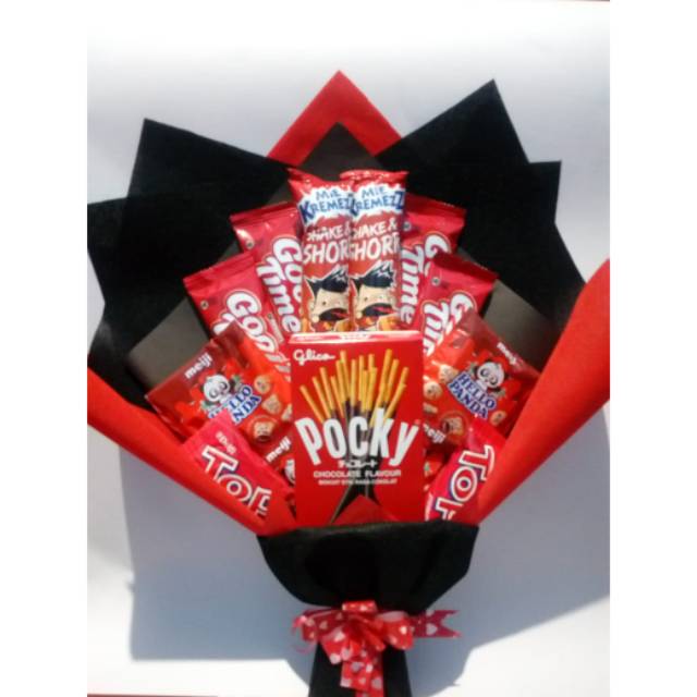 Jual Bucket snack / bouquet snack / bouquet makanan / buket makanan ...