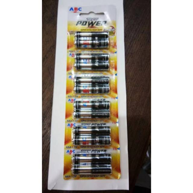 Jual Batre ABC AAA baterai A3 ABC PAPAN | Shopee Indonesia