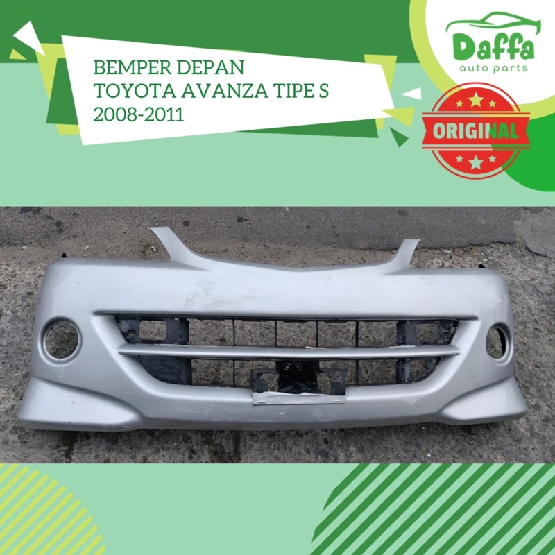 Jual bemper bumper guard depan mobil toyota avanza tipe s 2008 2009 ...