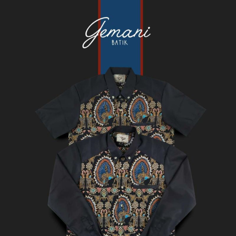 Jual KEMEJA BATIK GEMANI - LENGAN PENDEK & PANJANG - SABANG TO MERAUKE ...