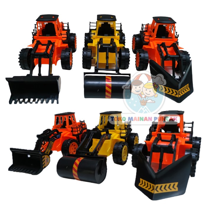 Jual TRUK ALAT BERAT Mainan Mobil Konstruksi Traktor Roller Excavator ...