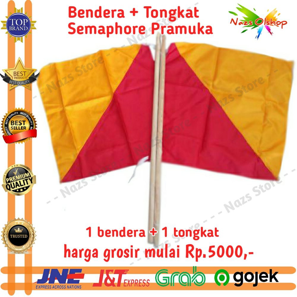 Jual Langsung Order Bendera dan Tongkat Semaphore Semapur Pramuka ...