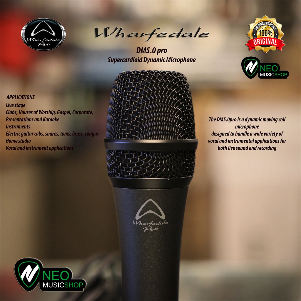 Jual Wharfedale DM5.0 pro Supercardioid Dynamic Microphone Original ...
