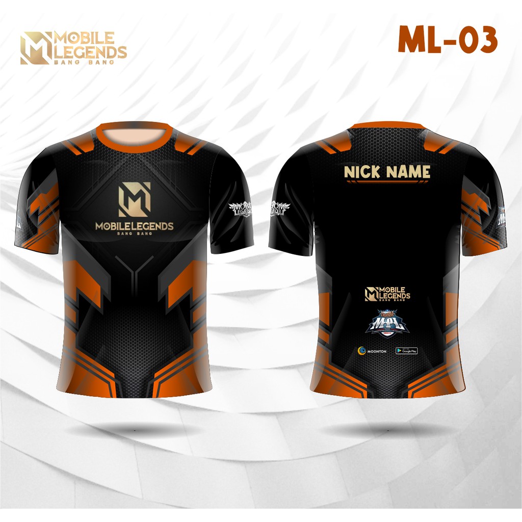 Jual Jersey e sport mobile legends baju ml kaos gamer | Shopee Indonesia