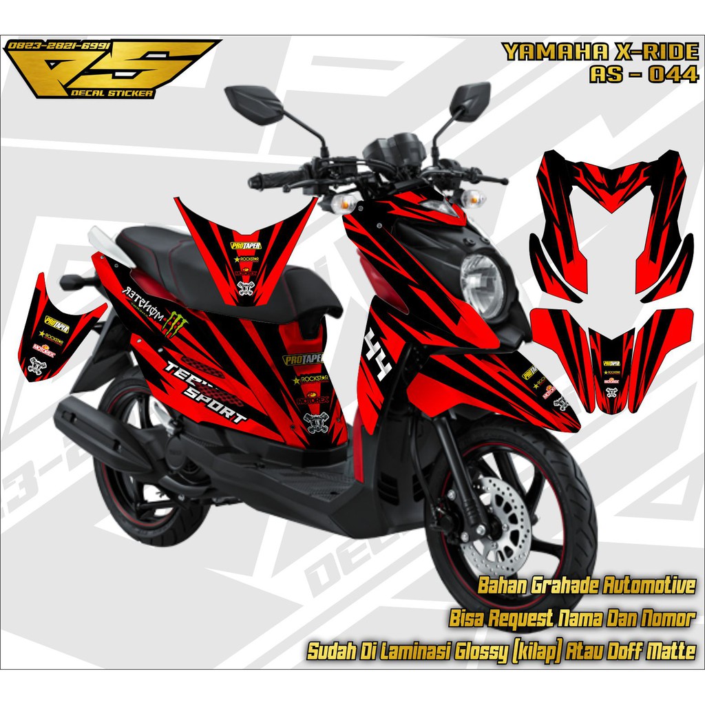 Jual 044 decal stiker full body custom motor x-ride /stiker costum ...