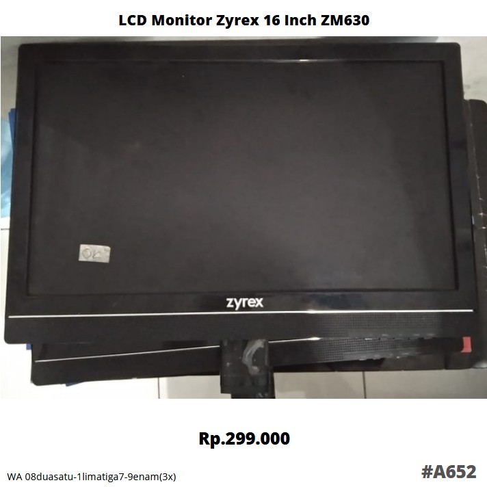 Jual LCD Monitor Zyrex 16 Inch ZM630 Tanpa kaki #A652 | Shopee Indonesia