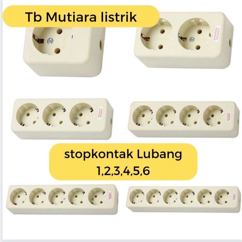 Jual Uticon stop kontak lubang 1 2 3 4 5 6 Terminal Colokan Uticon Kuningan | Shopee Indonesia