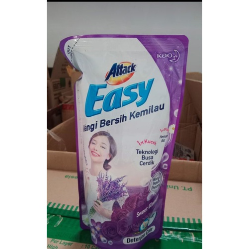 Jual Attack Easy Detergent Cair Sweet Glamour 750 ml | Shopee Indonesia