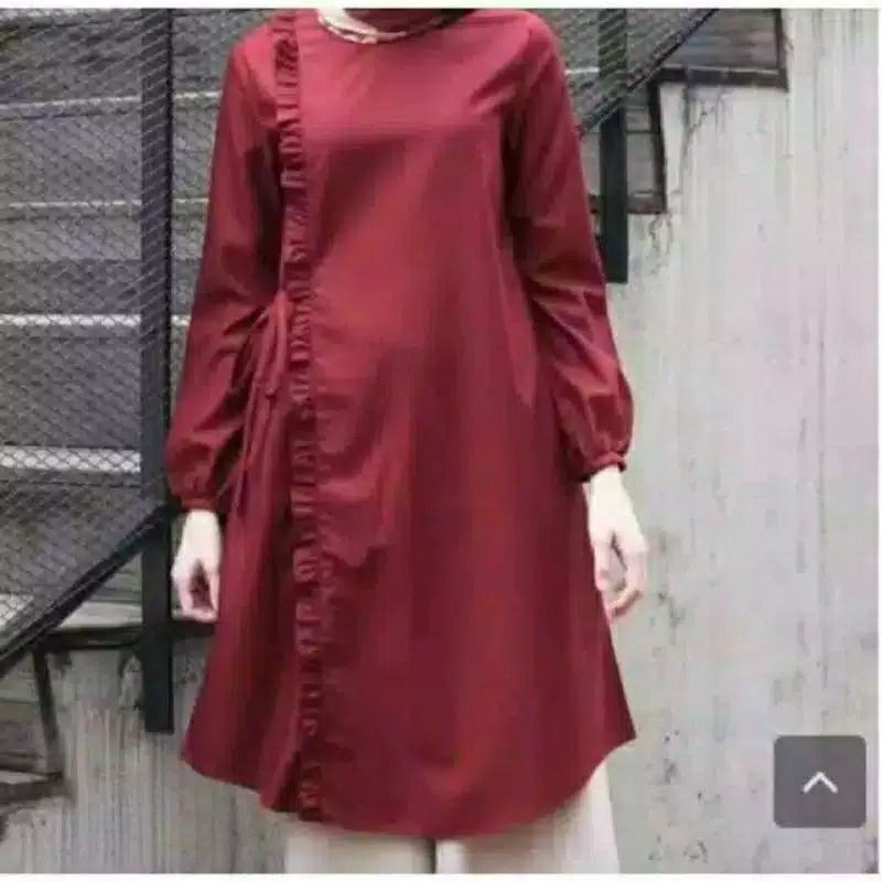 Jual tunik rempel - tunic tunik polos - baju atasan wanita kekinian ...
