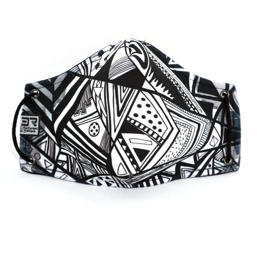 Jual MASKER KAIN PRINT NON MEDIS 3PLY MOTIF TRIBALL ( DUA MUKA ...