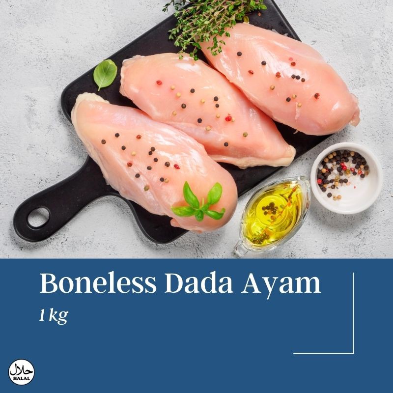 Jual Daging Fillet Dada Ayam Tanpa Kulit 1 Kg / Filet Boneless Dada ...