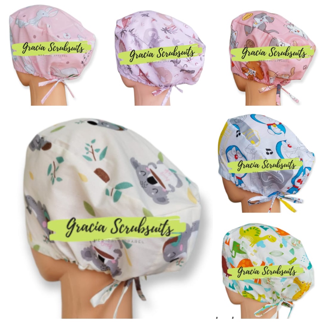 Jual READY STOCK - GRACIA SCRUBSUITS head cap medis/ headcap medis ...