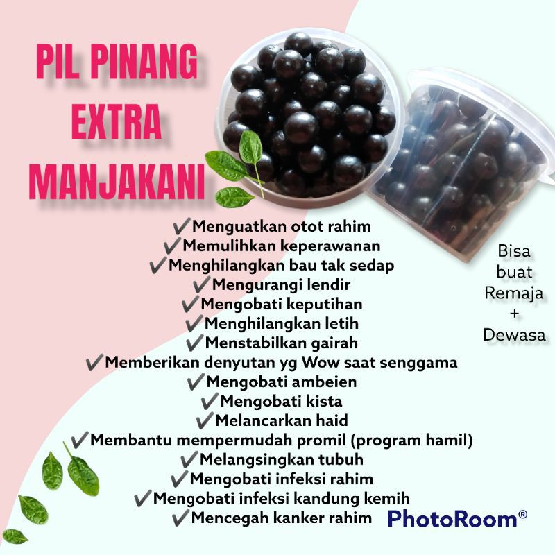 Jual Pil Herbal Manjakani HITAM isi 100+ Anti Pelakor | Shopee Indonesia