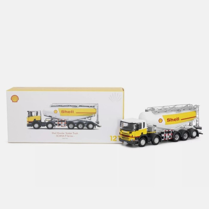Jual Tiny Diecast Shell Powder Tanker Scania P Series Truck | Shopee ...