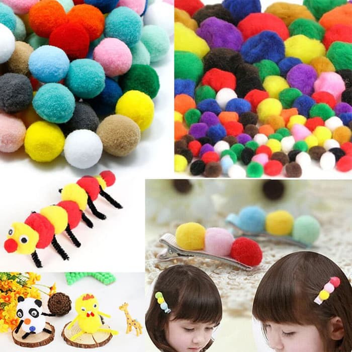 Jual Mini Pom Poms 15mm (10ps) | Shopee Indonesia