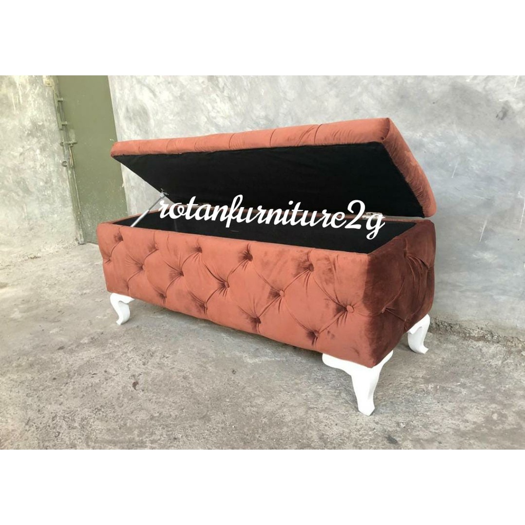 Jual SOFA BENCH STORAGE BOX PREMIUM/SOFA KECANTIKAN/KURSI TAMU/KURSI ...