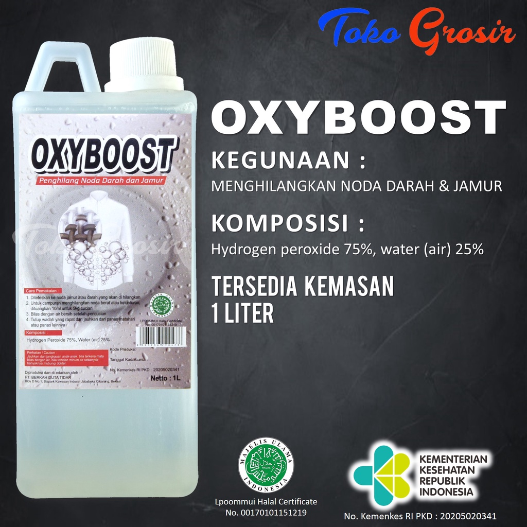 Jual OXY BOOST PENGHILANG NODA DARAH JAMUR 1 LITER | Shopee Indonesia