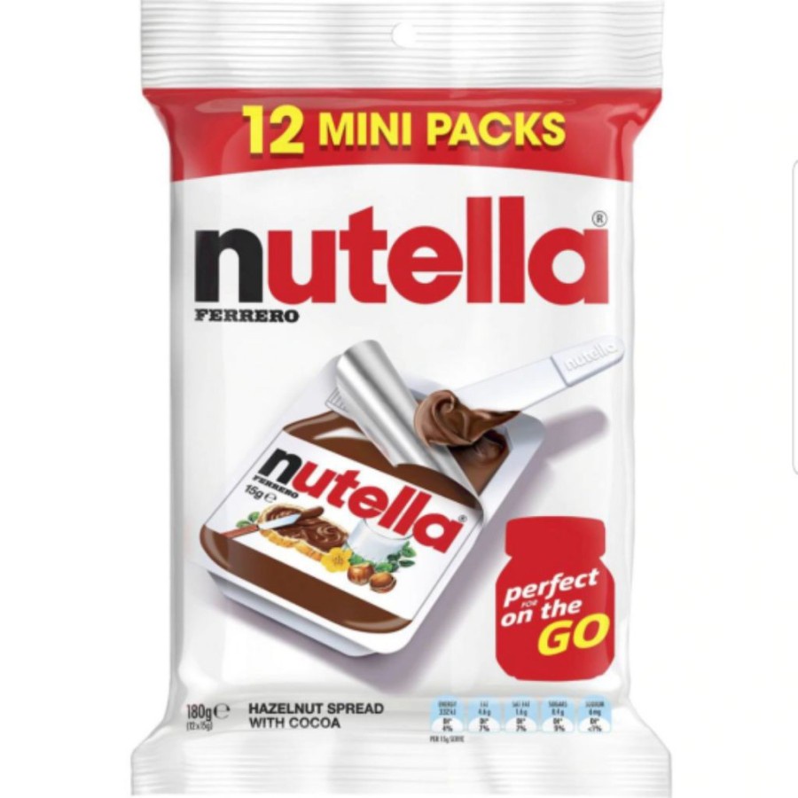 Jual Nutella coppetta mini pack 12pcs ×15gr/ 180 gr | Shopee Indonesia