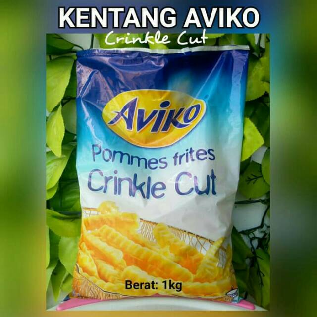 Jual kentang premium aviko crinkle cut berat 1kg | Shopee Indonesia