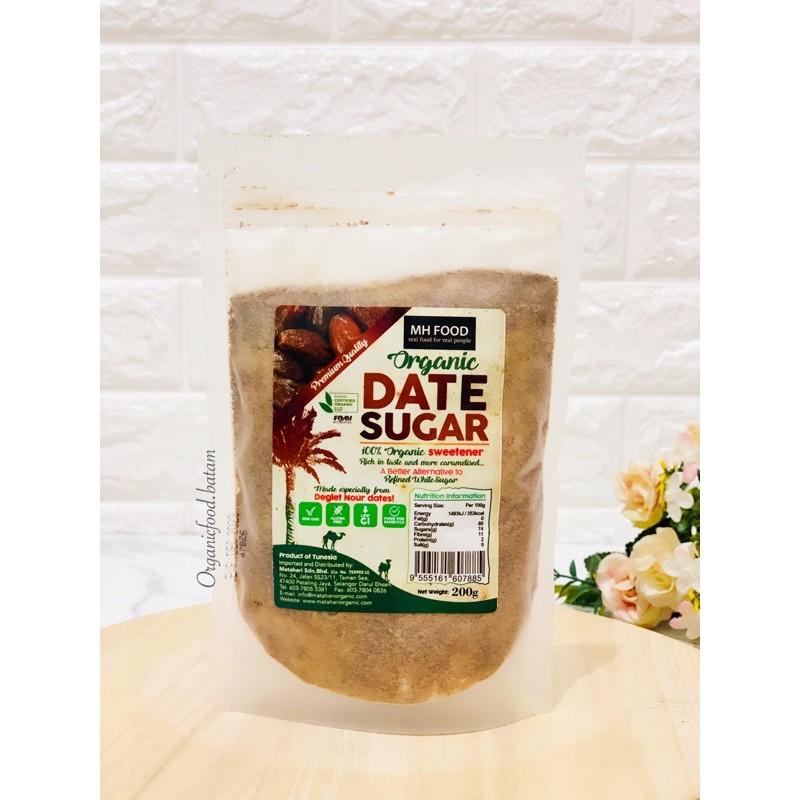 Jual MH Food Organic Date Sugar 200g | Shopee Indonesia