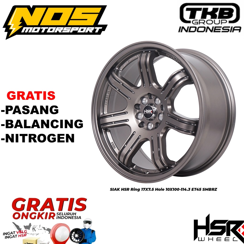 Jual VELG MOBIL RING 17 PCD 5X100 - 114,3 PELEK RACING HSR SIAK TERBARU ...