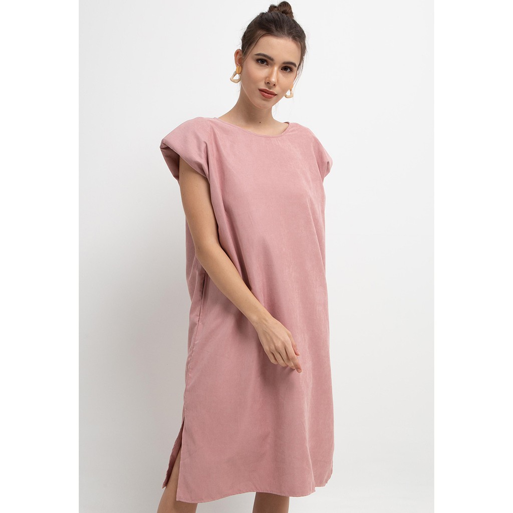 Jual PHOTOGRAPH - Fiore Midi dress nude tone Dusty Pink | Shopee Indonesia