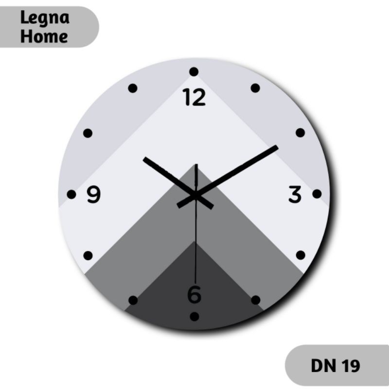 Jual Hiasan Dekorasi Jam Dinding Kayu Motif Scandinavian - DN | Shopee ...