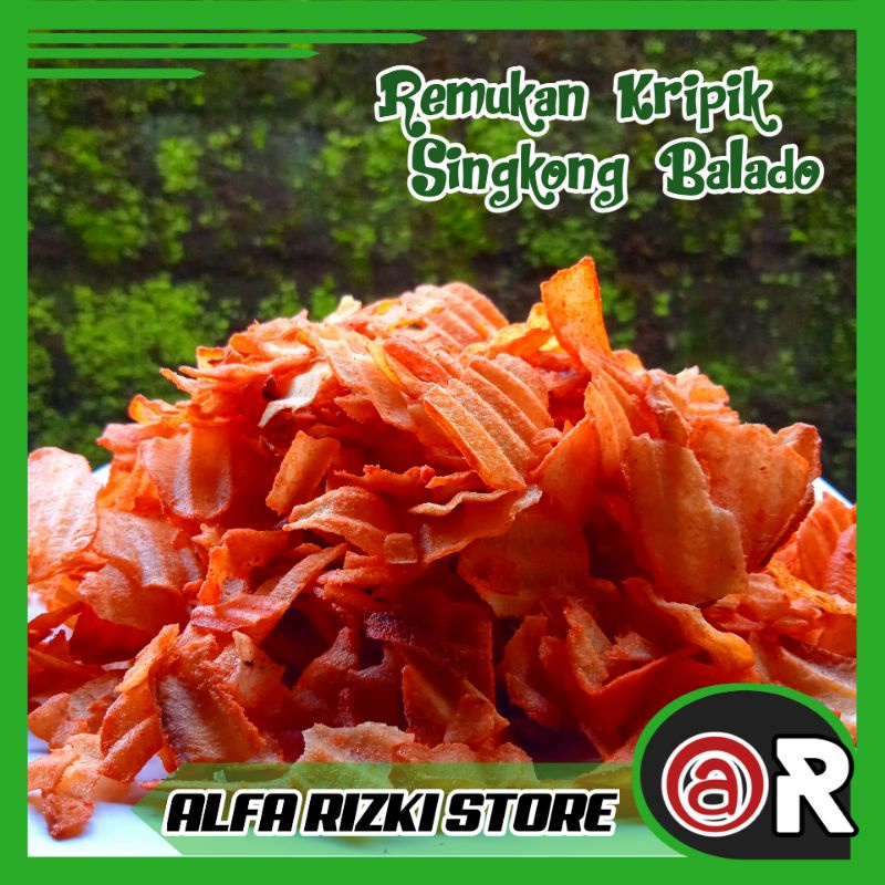 Jual Remukan Kripik Singkong Balado 1 kg / Remukan singkong balado ...