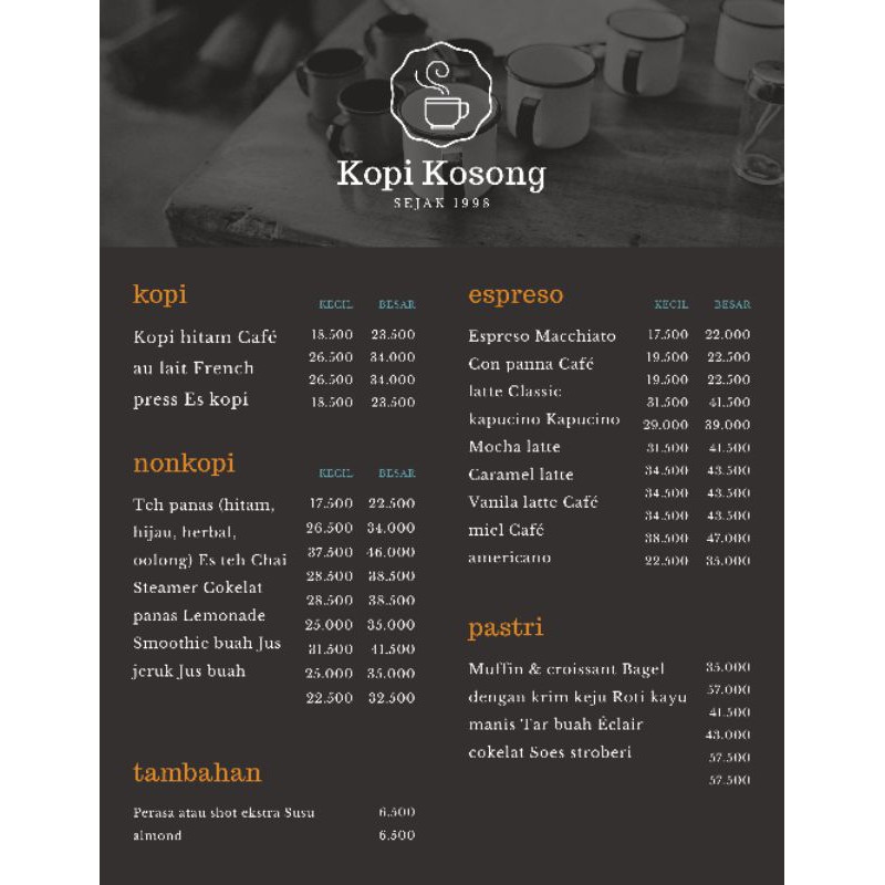 Jual Jasa Desain Daftar Harga atau Menu Makanan | Shopee Indonesia