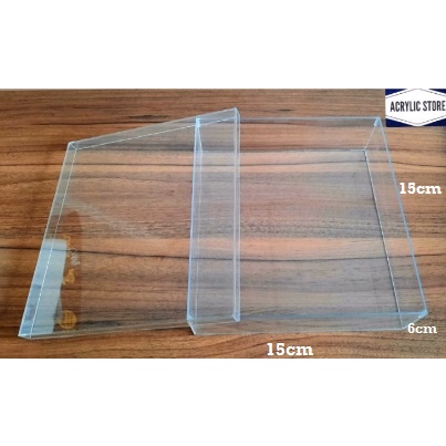 Jual Acrylic Box dengan tutup ukuran kecil / Kotak Akrilik (15x15x6cm ...