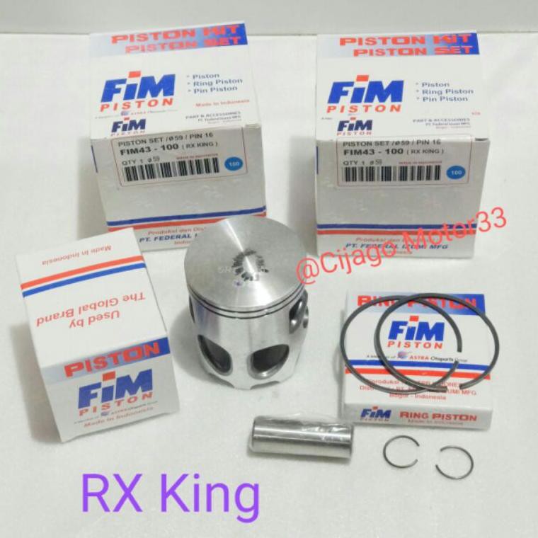 Jual Piston Kit /Ring Seher FiM Yamaha RX king, Original FiM.. Ready ...