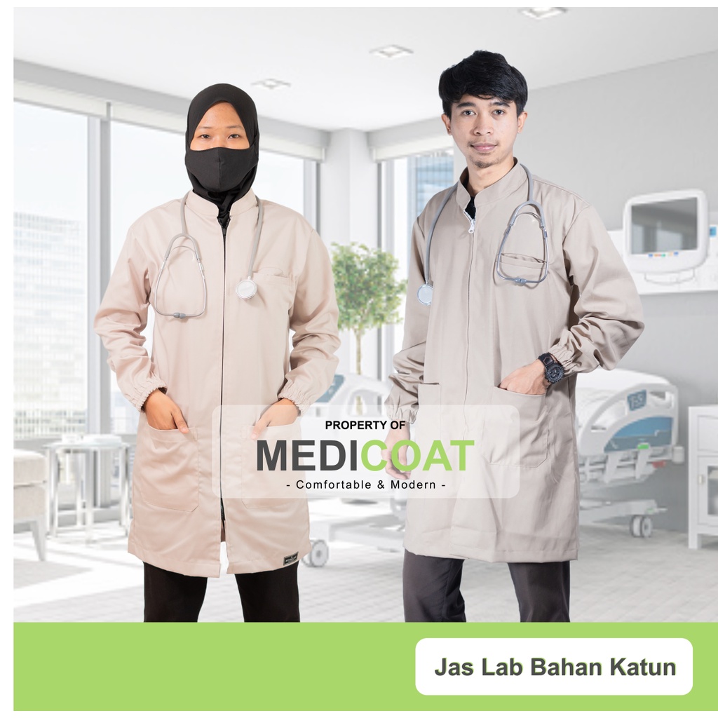 Jual BAJU LABORATORIUM / BAJU DOKTER / Baju Dokter Bahan Katun Lembut ...