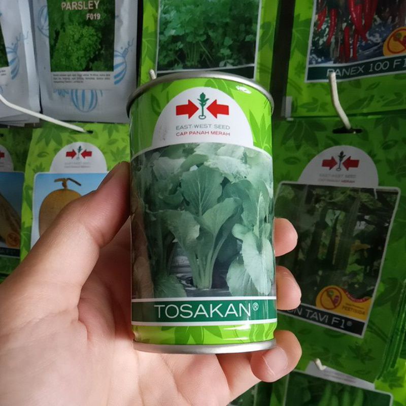 Jual Benih Sawi Cesim Tosakan Isi 100gr Kemasan Kaleng | Shopee Indonesia