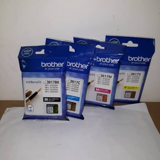 Jual Paket Tinta Brother LC-3617 Black + Colour Original | Shopee Indonesia
