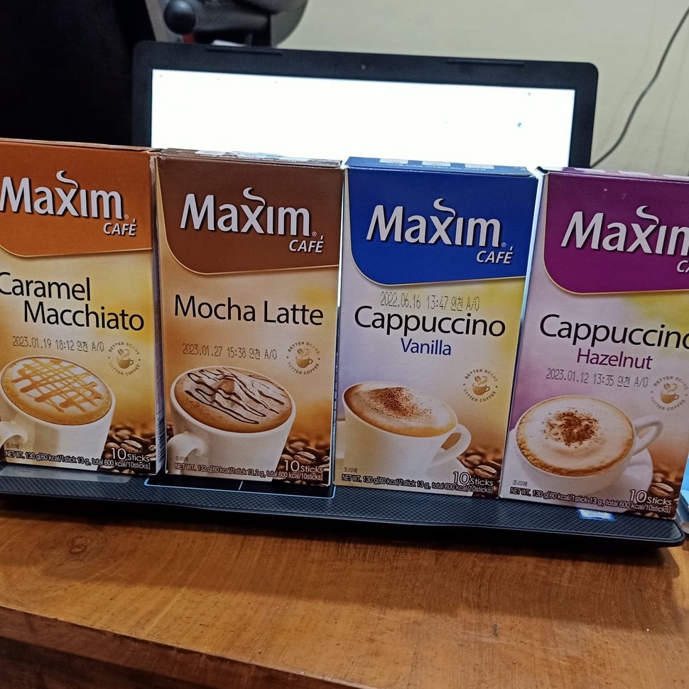 Jual Kopi Maxim Cafe Cappucino Vanila/Hazelnut/ caramel macchiato ...