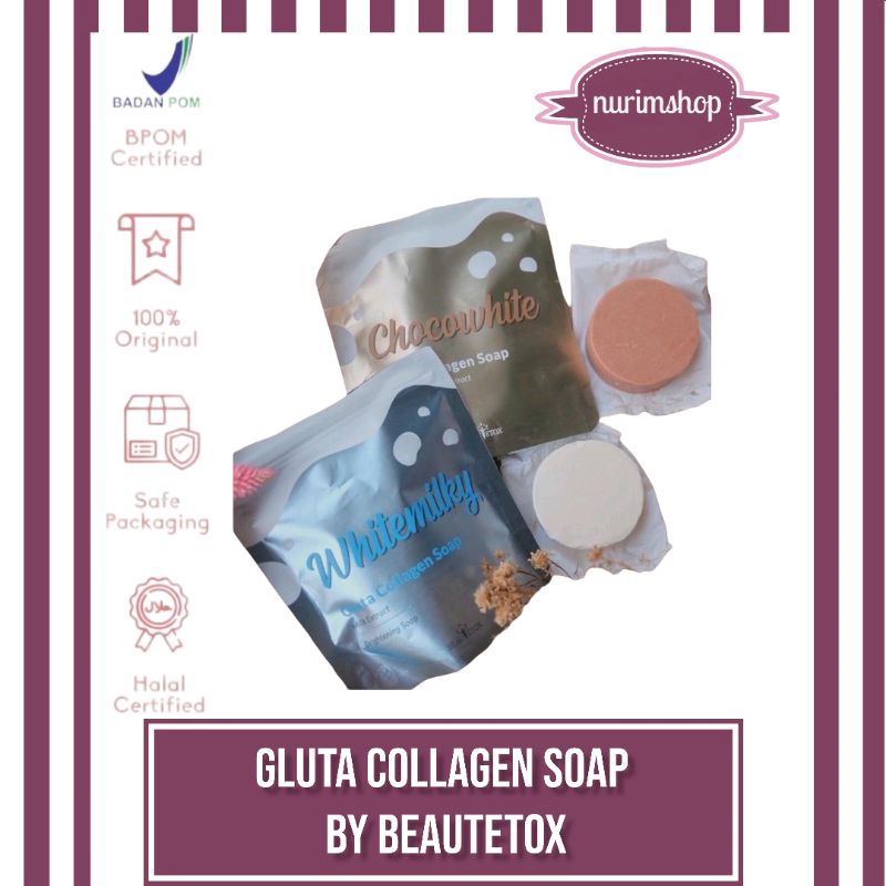 Jual GLUTA COLLAGEN SOAP BY BEAUTETOX (ready stock) | Shopee Indonesia