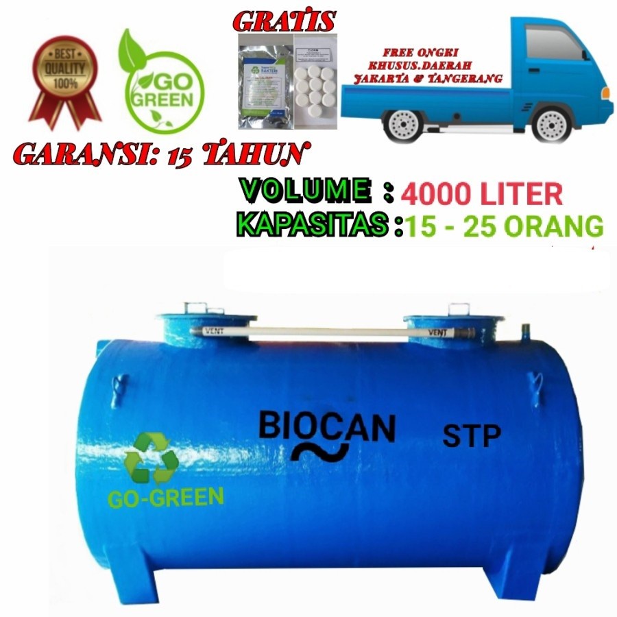 Jual Septic Tank Biotceh Biofil Biotank Biogin Biofilter Biotaff 4000 ...