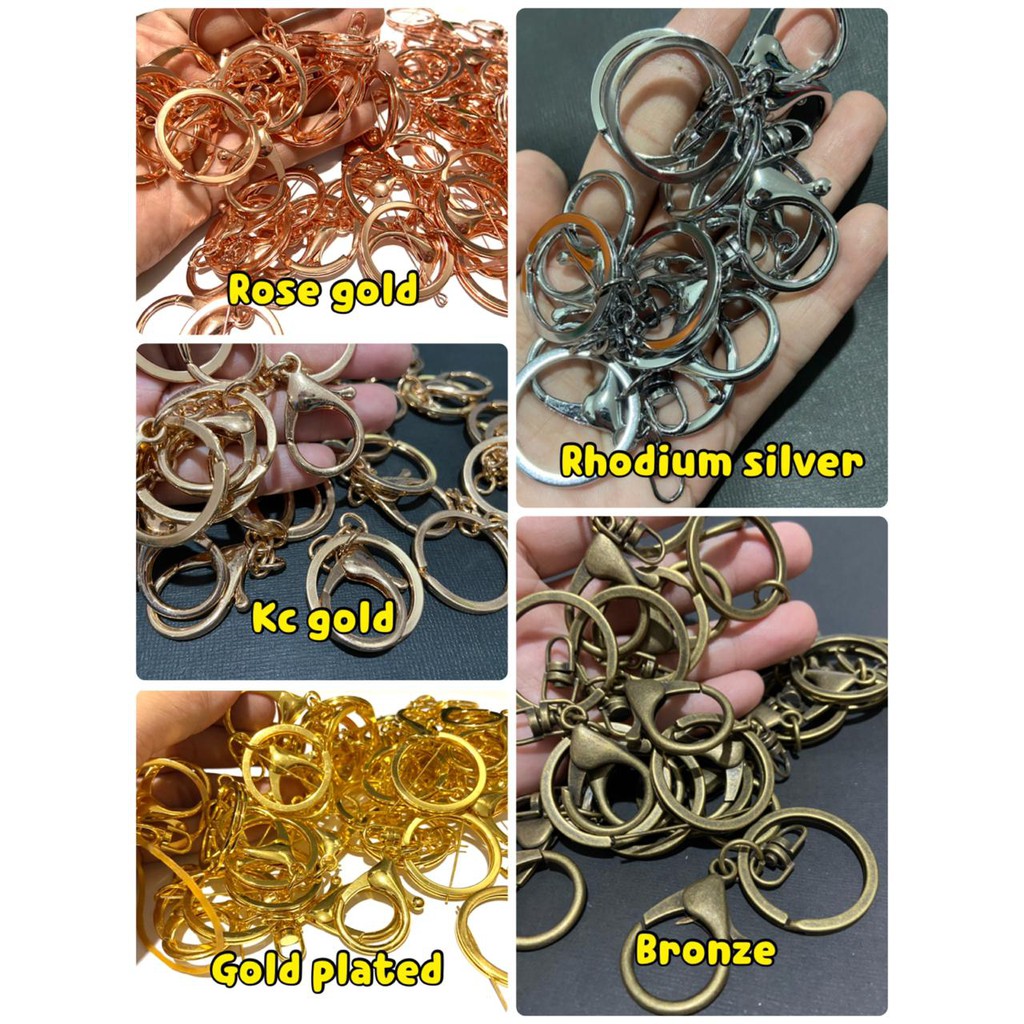 Jual Clasp ukuran besar lobster keychain gantungan kunci clasp bronze ...