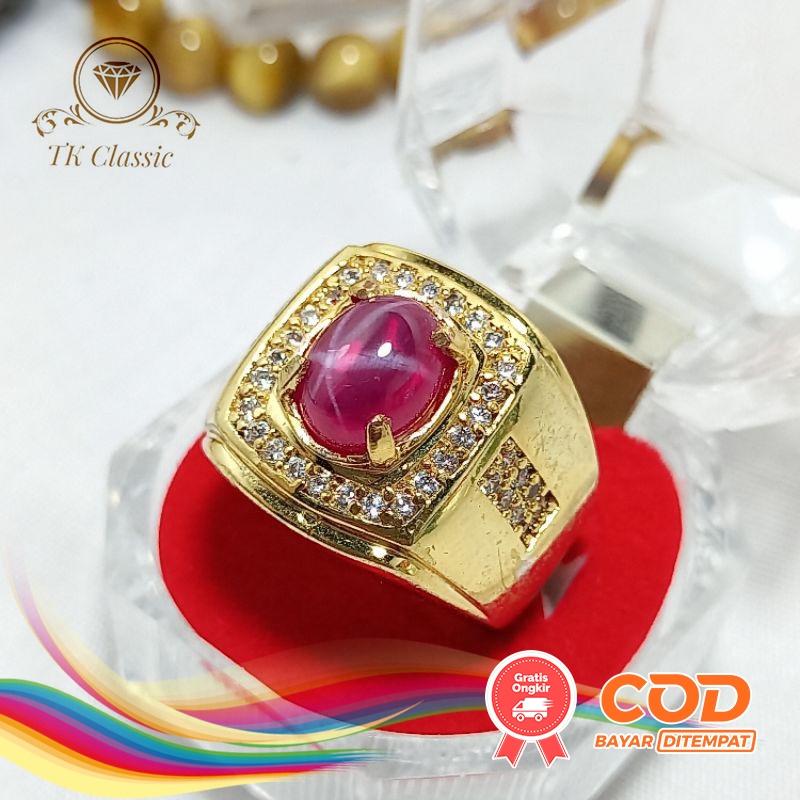 Jual NATURAL BATU PERMATA RUBY AMERICAN STAR BANGKOK KEKERASAN 9 MOHS TOP QUALITY SIAP PAKAI ...